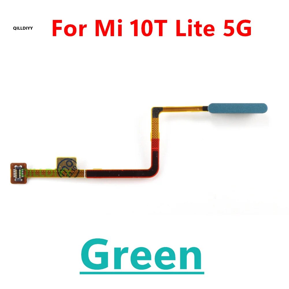 Отпечаток пальца для Xiaomi Mi 10T Lite ID, кнопка «Домой», отпечаток пальца, меню, 10T Lite Green