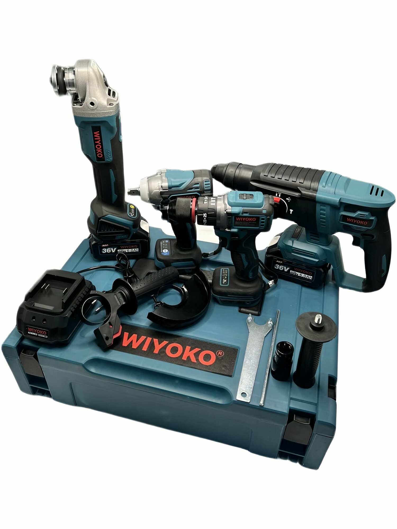 Набор электроинструментов аккумуляторных 4в1 WIYOKO