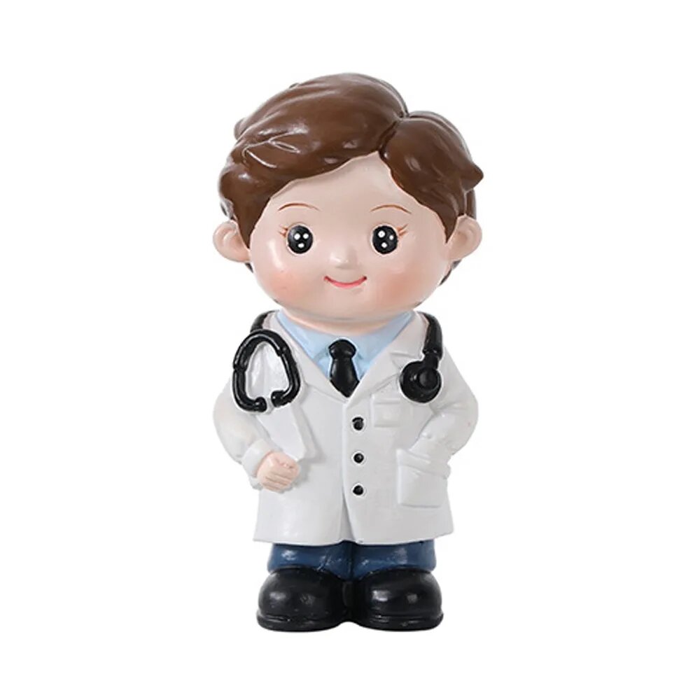 Фигурки врача и медсестры из смолы