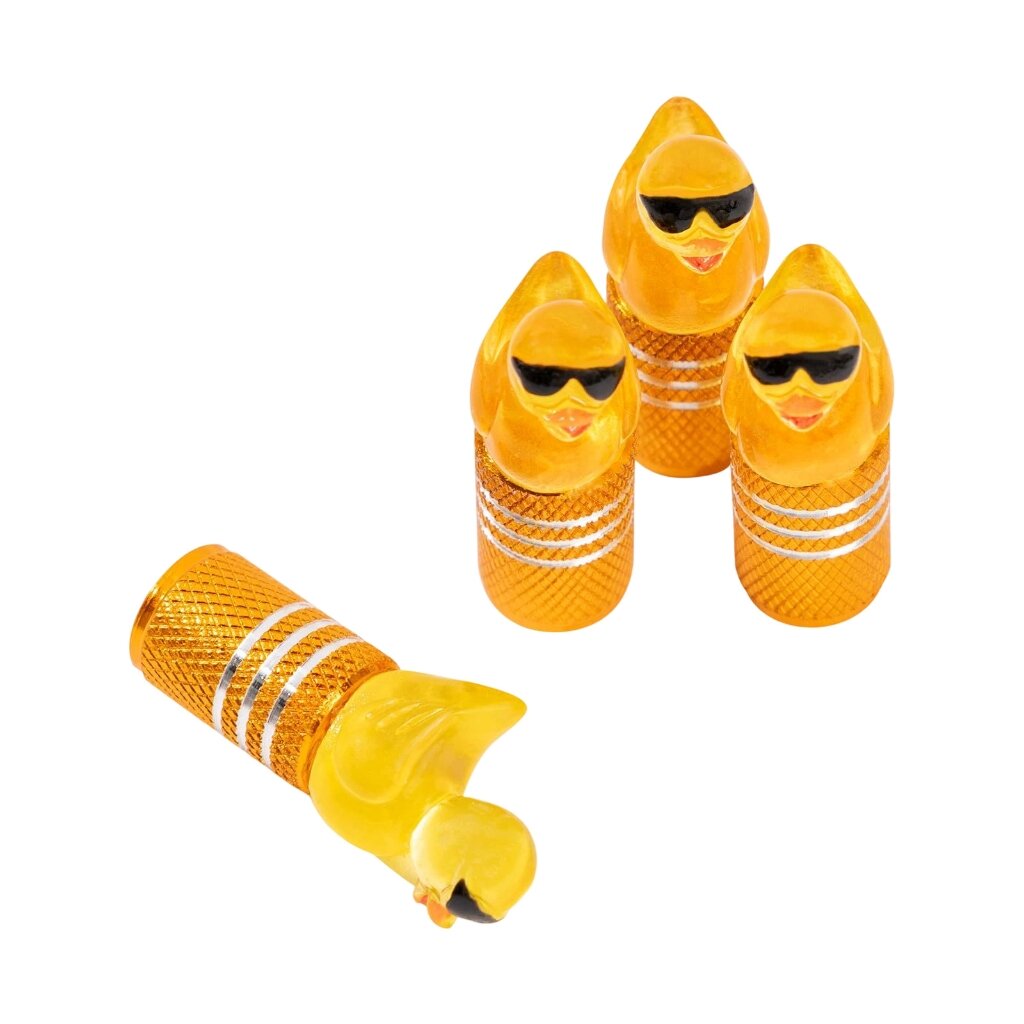 Fashionable Duck Design Tire Valves Stem Cap Cover Dustproof Alloy Auto Accessory