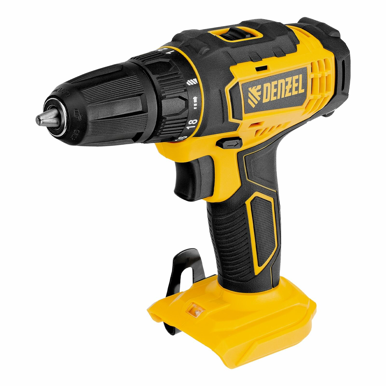 Дрель-шуруповерт аккумуляторная Li-Ion 18 В без АКБ Denzel CDL-18-0 26117