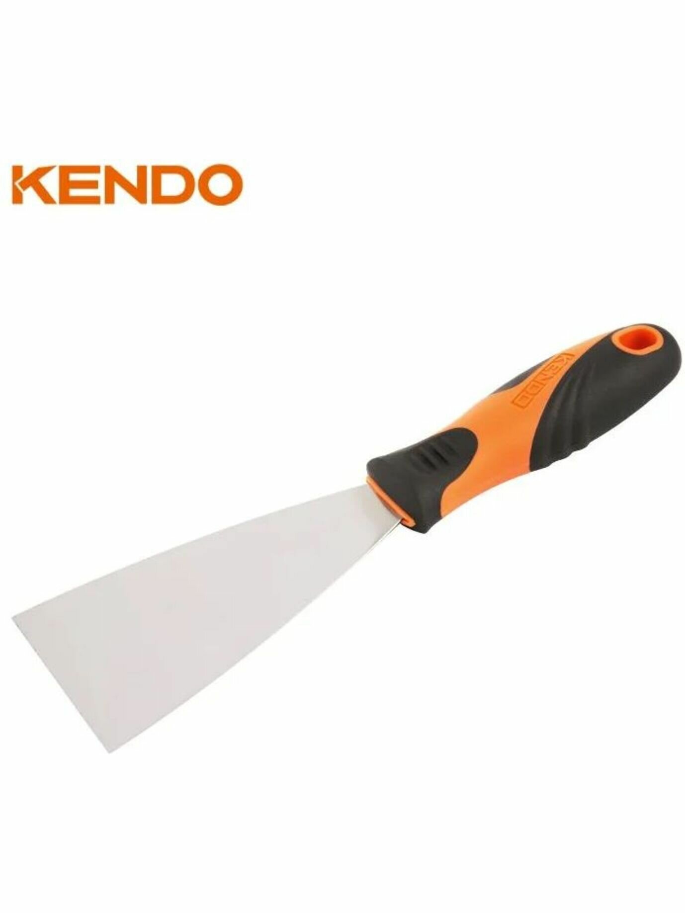 Шпатель-скребок из нержавеющей стали KENDO 125 мм 45108