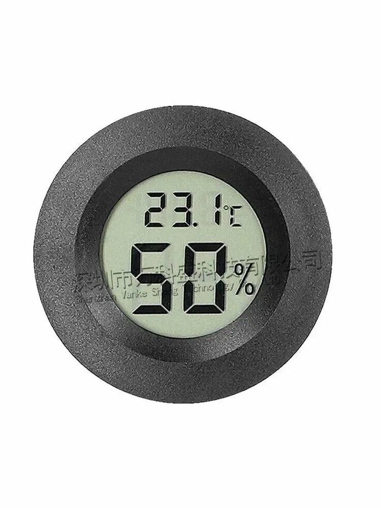 Комнатный круглый мини-цифровой электронный термометр-гигрометр с ЖК-дисплеем