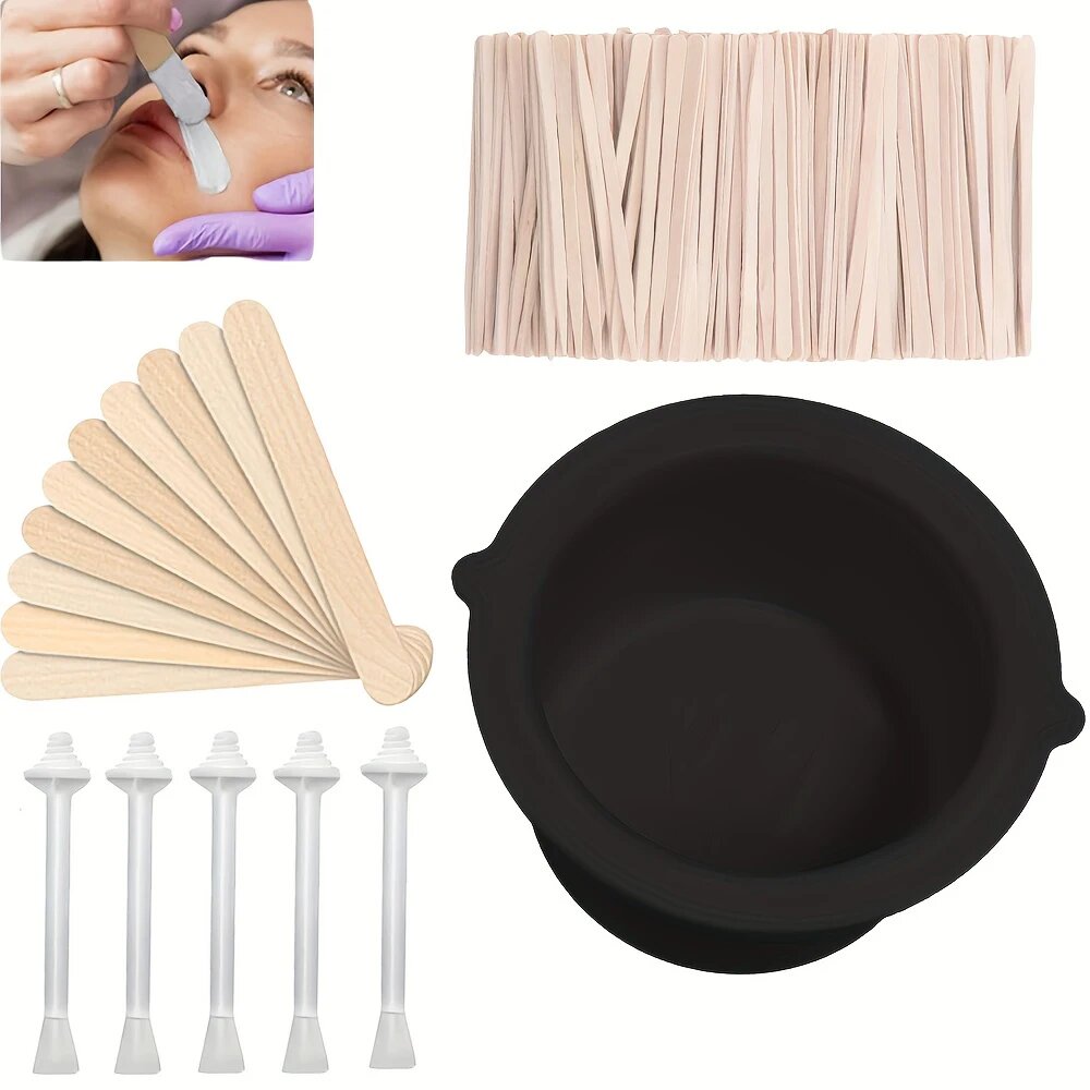 Женский силиконовый набор аксессуаров для удаления волос без спирта, идеально подходит для лица и тела, для очистки и легкого удаления волос.