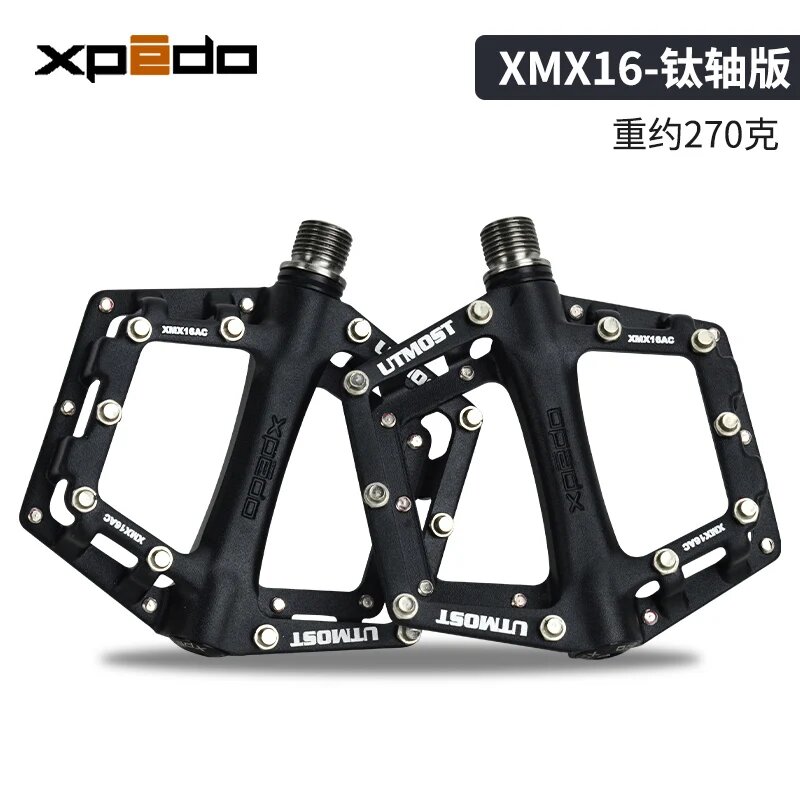 Wellgo Xpedo XMX16AC педали для велосипеда Черный, Ti Bright Black
