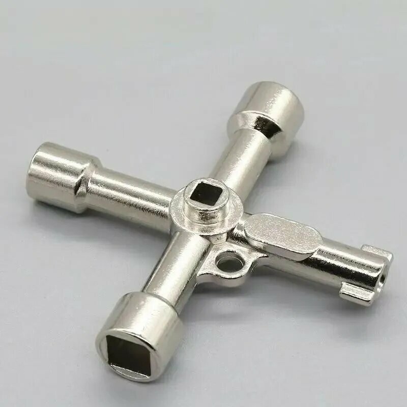 KNOW EASY-GEALFIS Ключ для крана Маевского многофункциональный 1 шт, антикоррозийный с титановым покрытием, эргономичный с амортизацией, для радиаторов и систем отопления, 72 мм