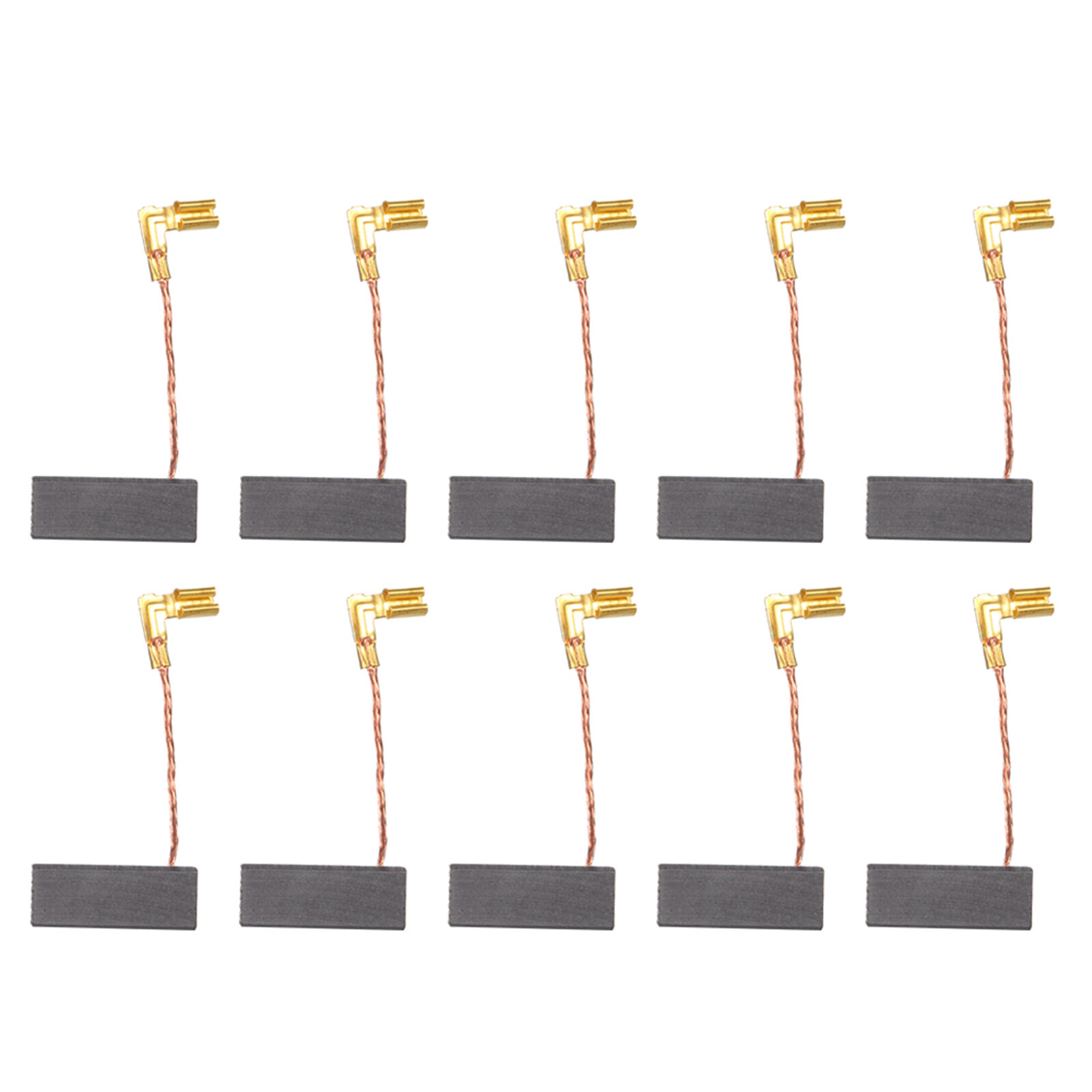 10 ШТ Мелкие Черные Карбоневые Щетки Для Двигателя Замена Запасных Деталей С Пружиною 25мм И Медным Сердечником Для Универсальных Электродрелей Мельниц Машины Двигателей Роторных Инструментов (Пакет 8: A26# 19*8*5мм)