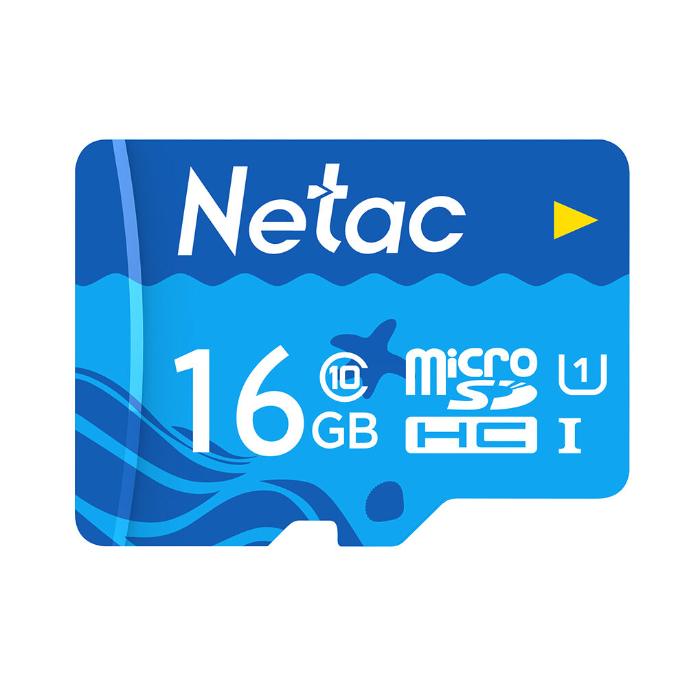 Netac 16GB TF-карта, карта памяти Micro SD большой емкости, UHS-1 Class10, высокоскоростная карта памяти для камер, видеорегистраторов и мониторов, Micro SD-карта.