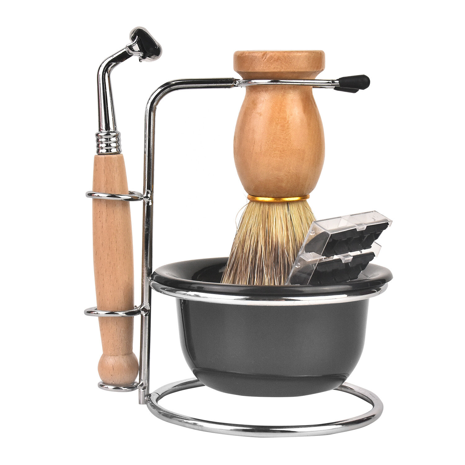 Ручной бритвенный набор для мужчин, бритва для ухода, прямая продажа, бритвенная щетка для использования в отелях, бритвенная щетка в наличии