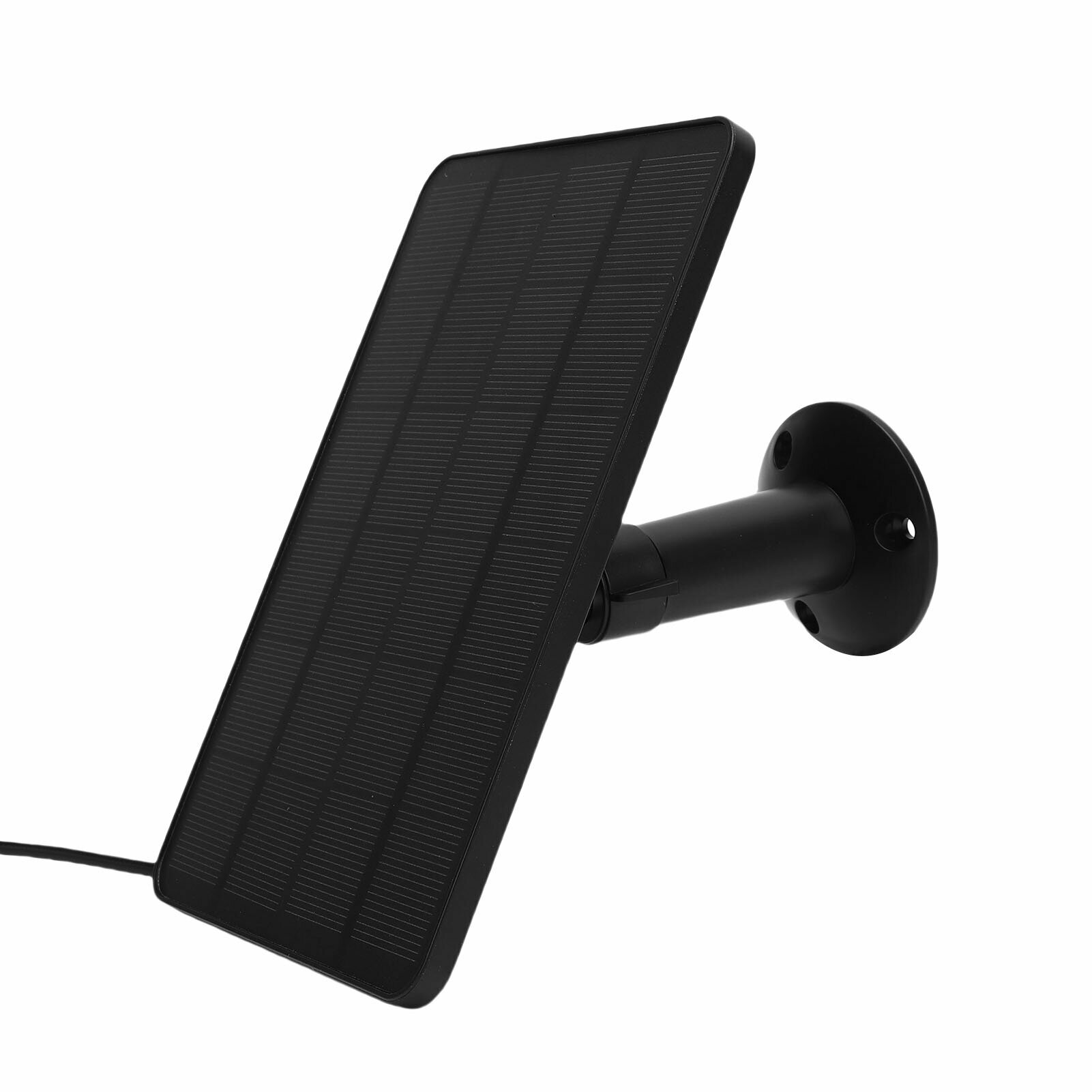 Зарядное устройство солнечной панели для камеры 10W для видеодомофона, совместимое с Google Nest, Doorbell 2K Camera, Ring Doorbell 2, Doorbell 3, Doorbell 3+, Doorbell 4 Plus, длина кабеля 3м/9.8ft, материал ABS и монокристаллический