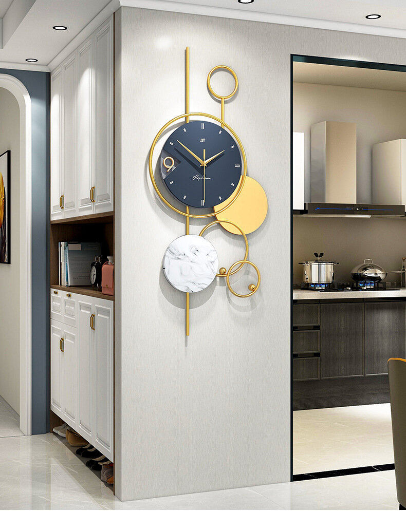 LXCLCYM Настенные часы "Простые, стильные и роскошные большие бесшумные настенные часы", 78 см х 38 см