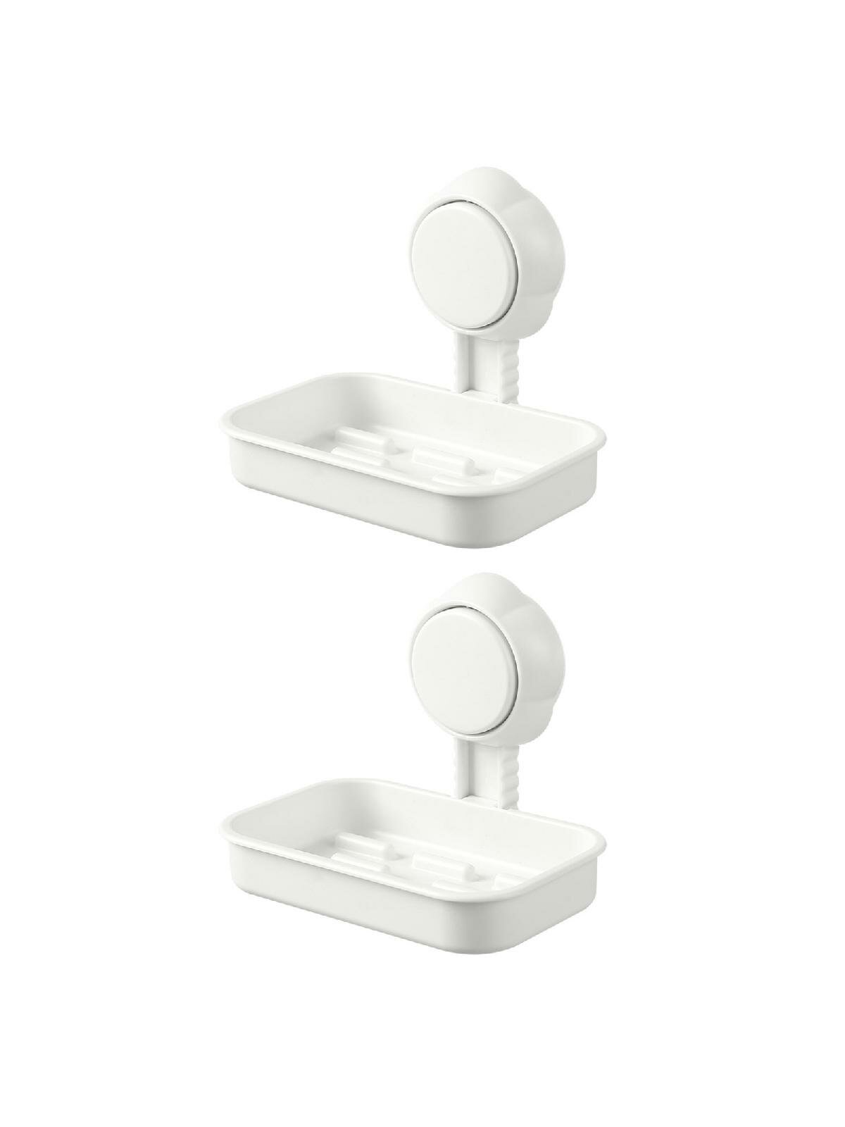 Мыльницы на присосках 2шт Настенный держатель для мыла для ванной и кухни