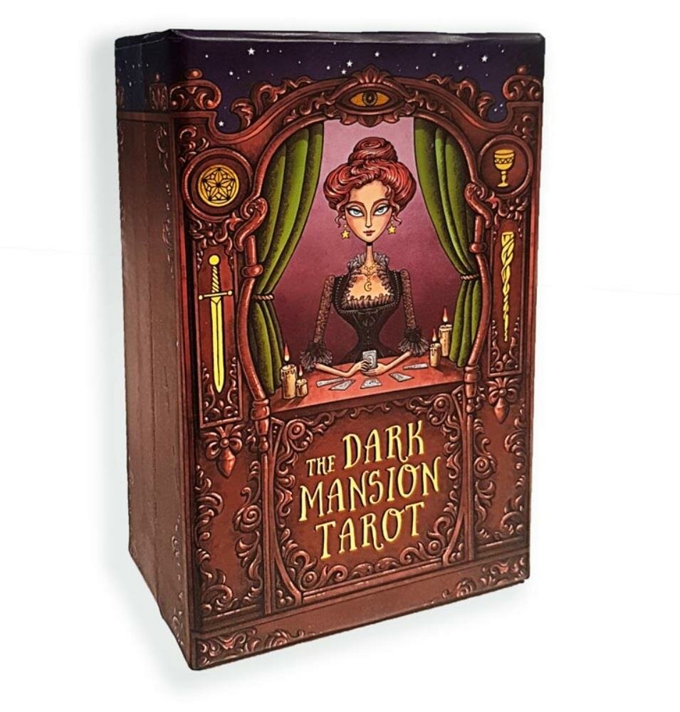 Карты Таро The Dark Mansion Tarot deck 12cm Version 3rd, Taroteca / Темный Особняк, 12 см, черный ср 63811