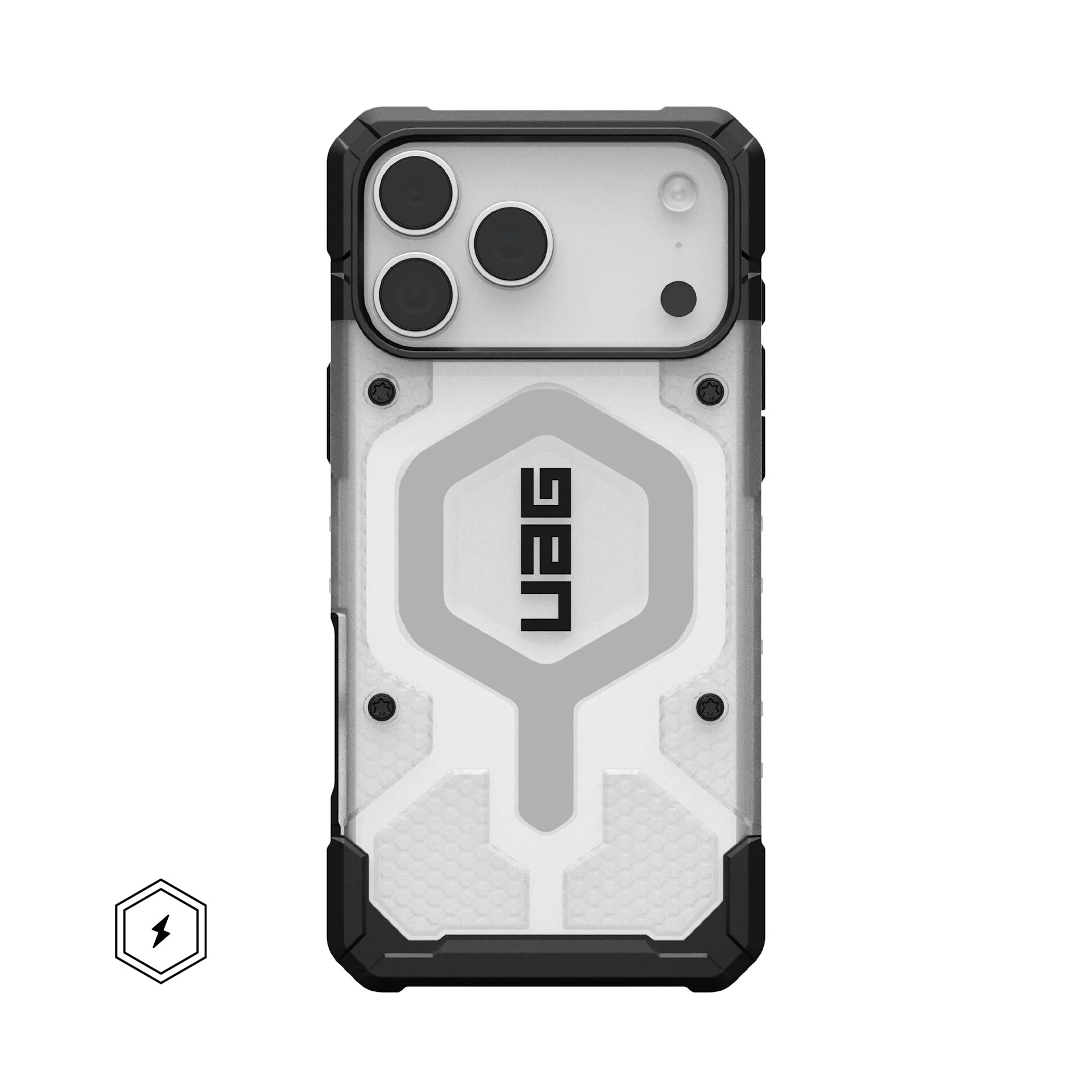 Чехол с поддержкой MAGSAFE Uag Pathfinder Clear для iPhone 17 Pro Max 6.9", цвет прозрачный (iCe)