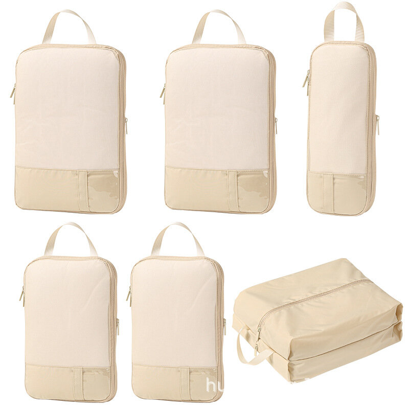 Набор из шести компрессионных сумок для путешествий T400 из оксфордской ткани, удобные сумки для хранения, дорожные сумки