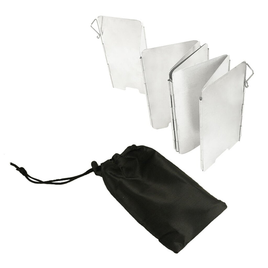 Удобный Напольный Ветрозащитный Экран Плиты с 9 Пластинами Алюминиевого Ограждения для Походной Плиты