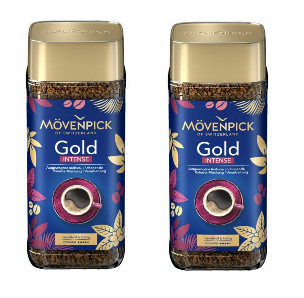 Кофе MOVENPICK Gold Intense растворимый, сублимированный, 200 гр - 2 штуки