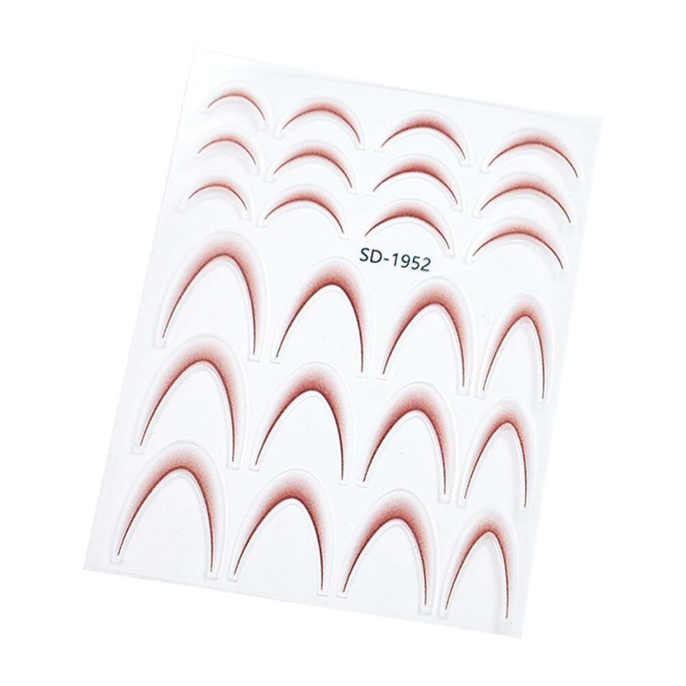 Наклейки для ногтей слайдеры френч градиент с разводами