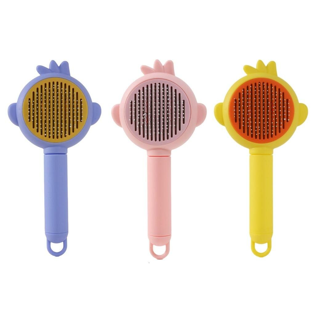 3 расчески, расческа для кошек, расческа для самоочищения домашних животных, принадлежности для кошек, подбор цвета шерсти цыплят, расческа для удаления шерсти кошек-три цвета-в стиле цыплят