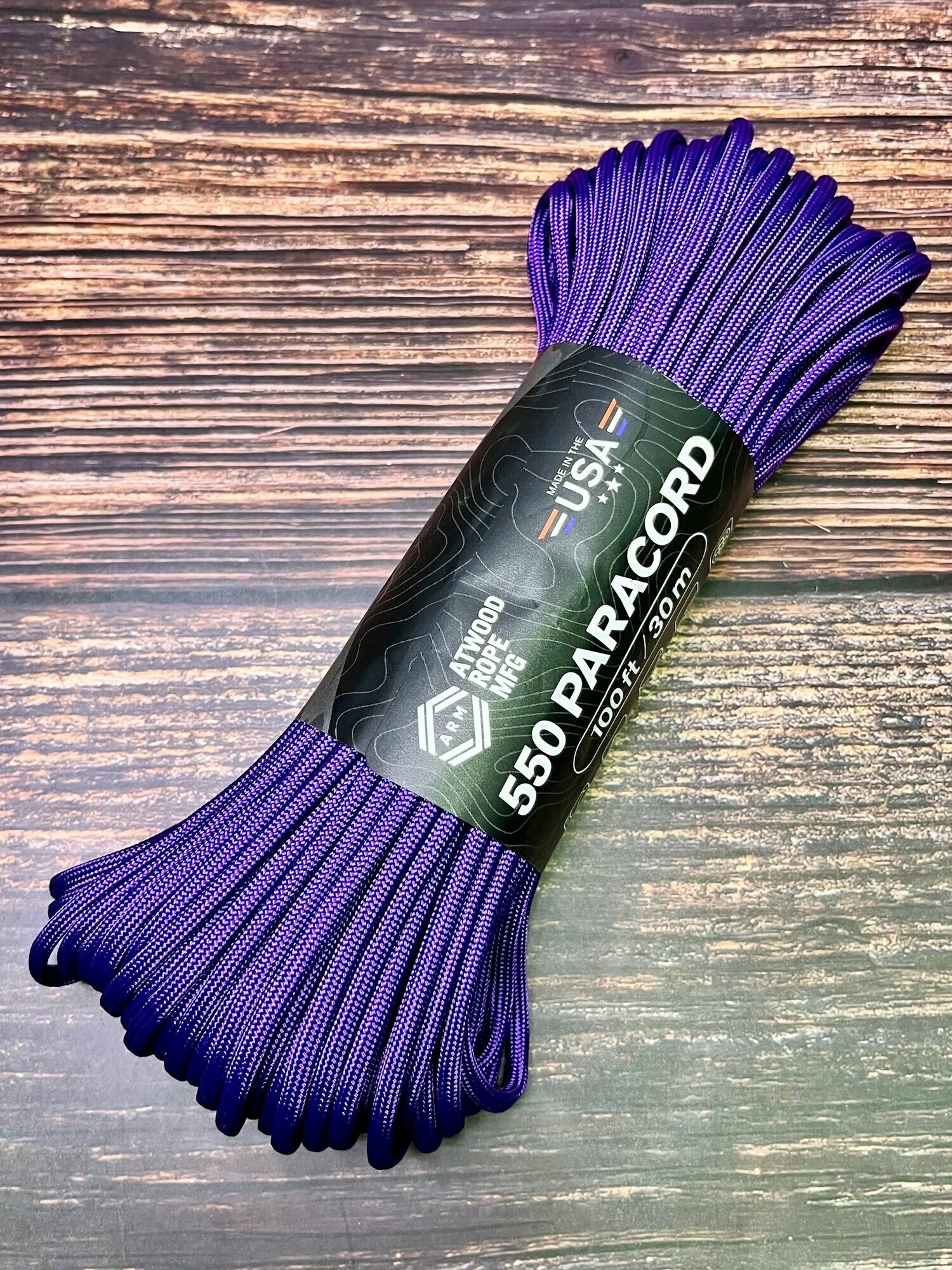 Паракорд Atwood Rope MFG RG1217H Parachute Cord, Purple
