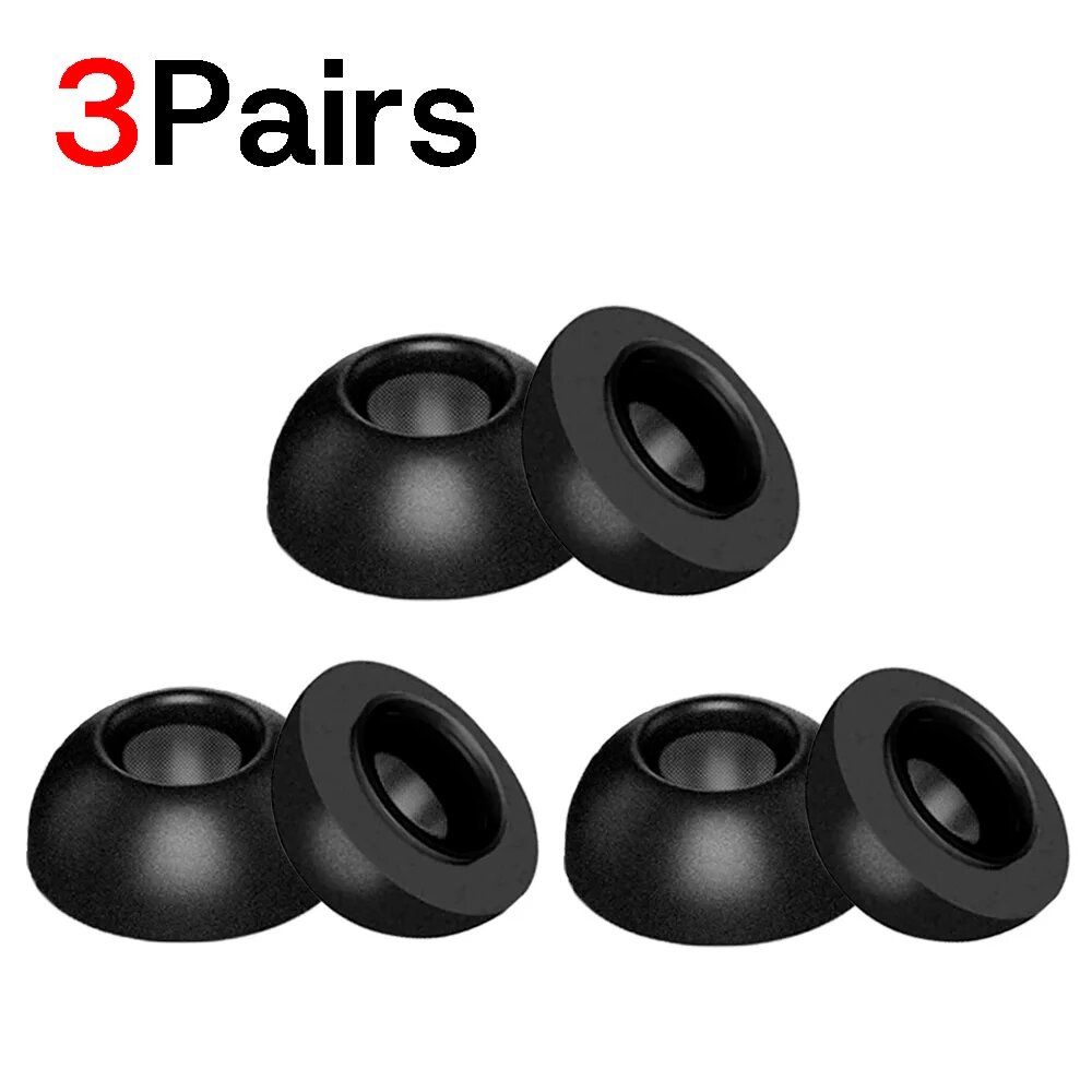 BAPPSUS амбушюры для AirPods Pro 3 чёрные пенные M, 3Pairs