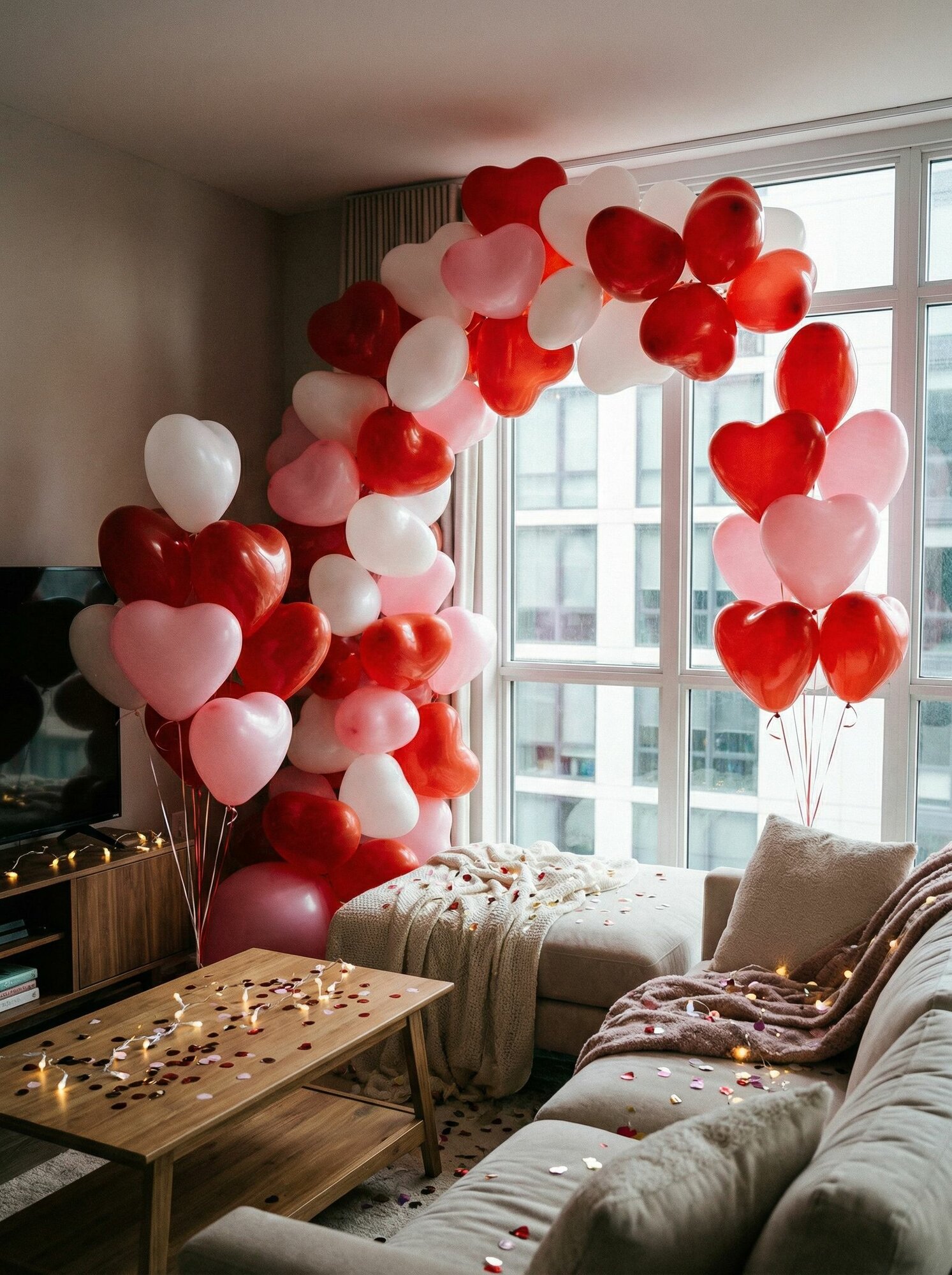 Набор шаров для праздника сердце