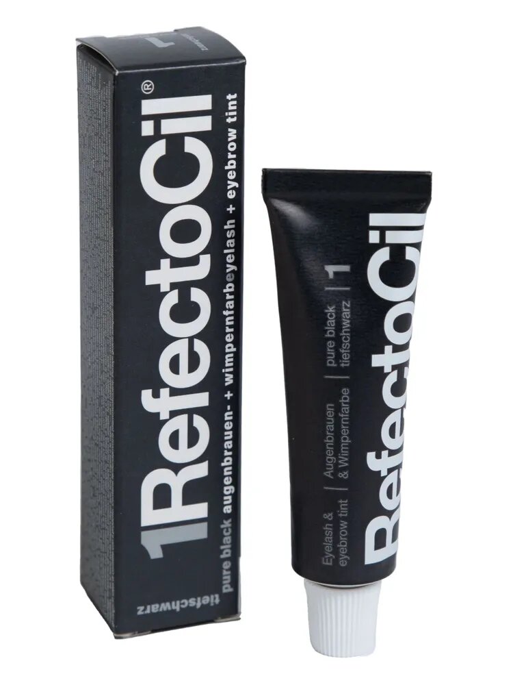 Крем-краситель Refectocil для окрашивания бровей и ресниц, №1 Черный, 15 мл.