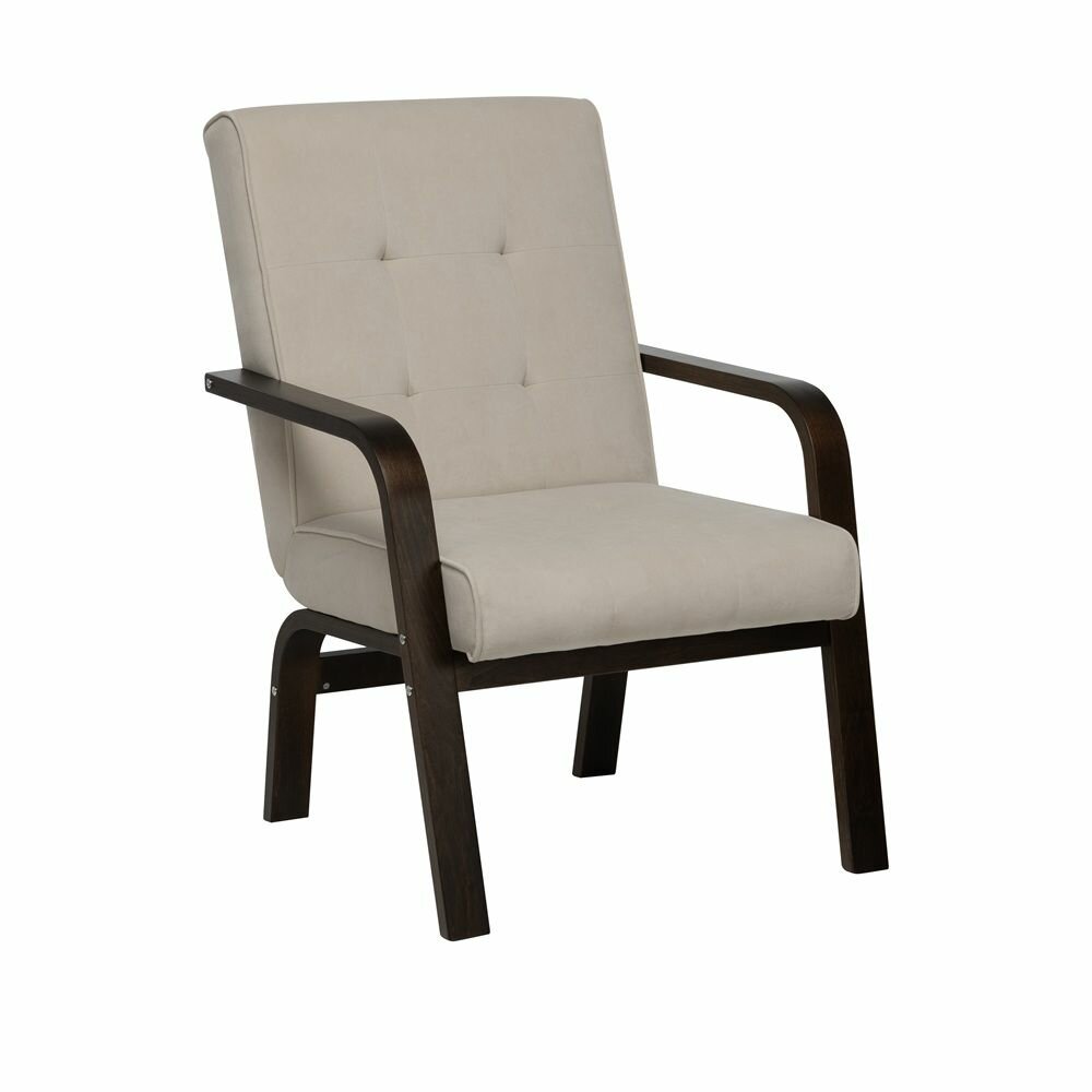 Кресло Leset Модена New, Орех текстура, ткань Bingo 02, кант Bingo 02