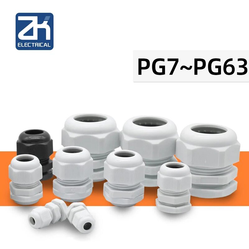 MAORUN Водонепроницаемые соединители PG7/9/11/13.5/16 White, PG9(100pcs)