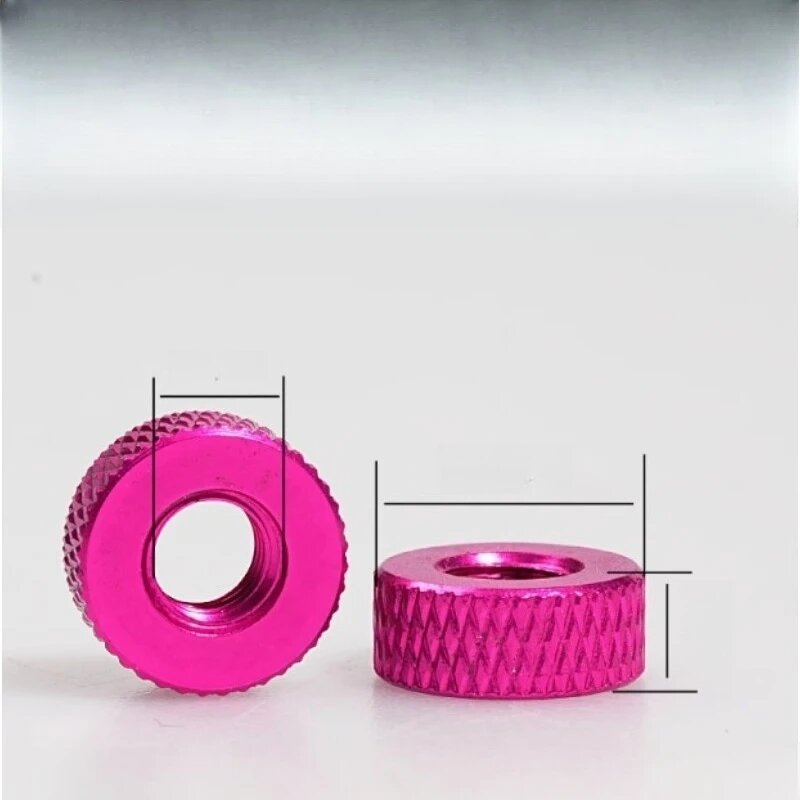 Гайки алюминиевые M2 M3 M4 M5 M6 M3-2pcs, Pink