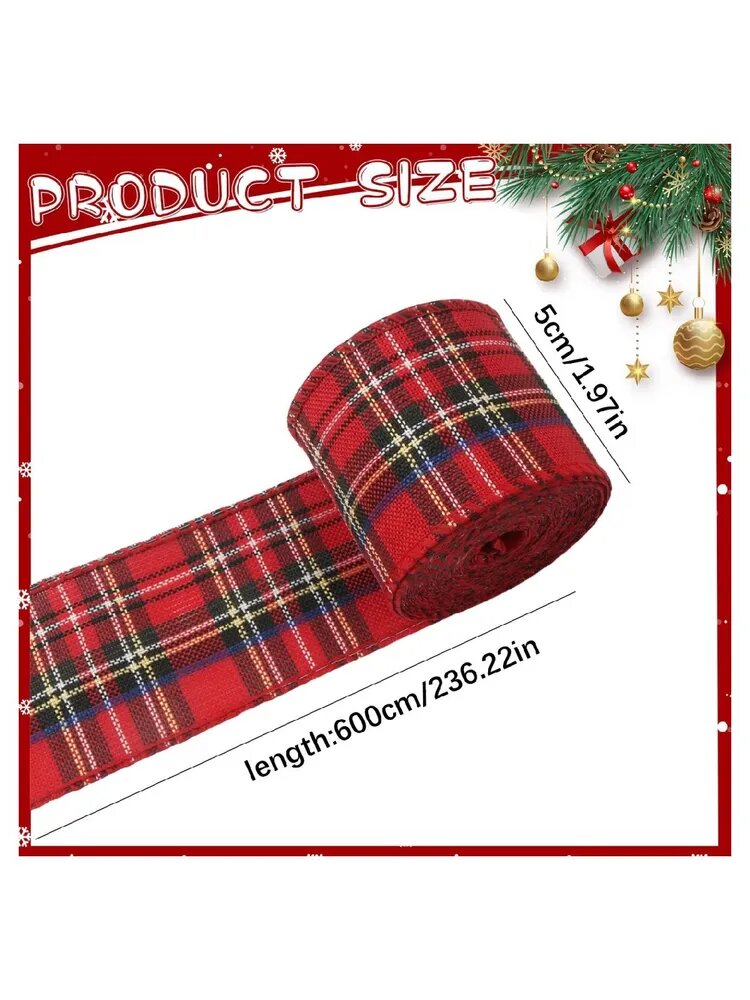 Льняная лента для рождественского украшения