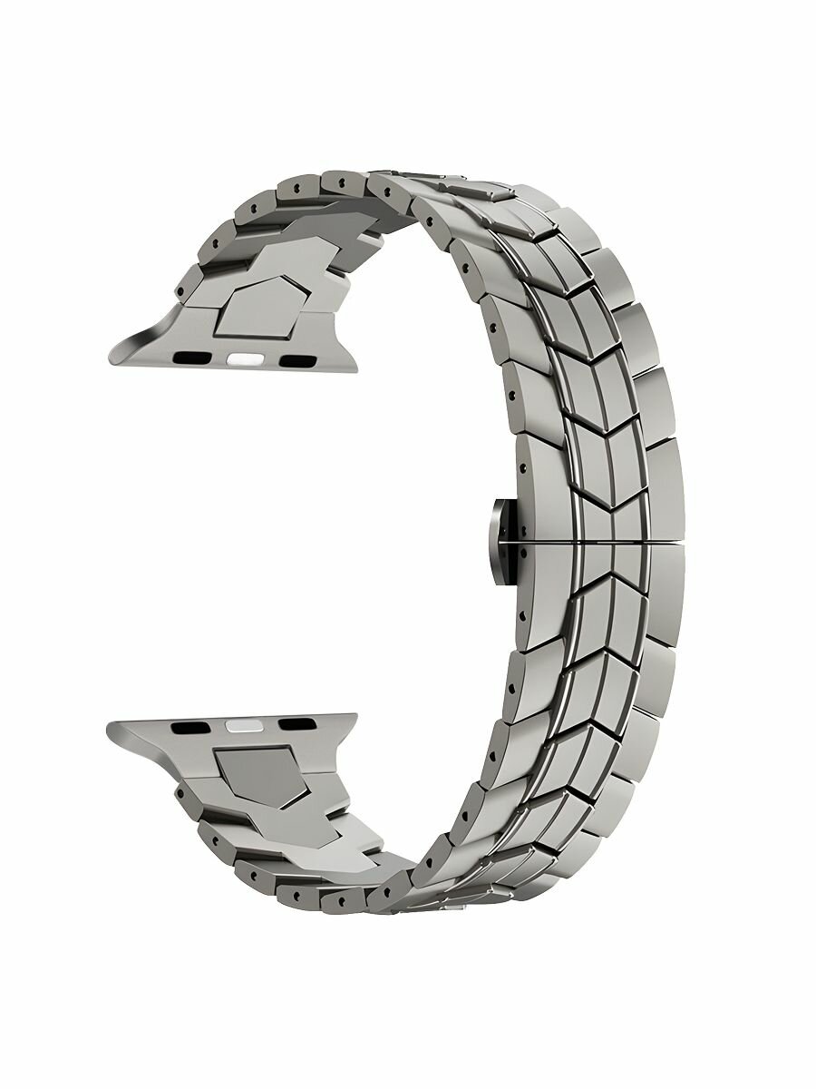 Титановый ремешок для Apple Watch 44/45/46/49 mm Caweon DSG-68-42-TIT Titanium