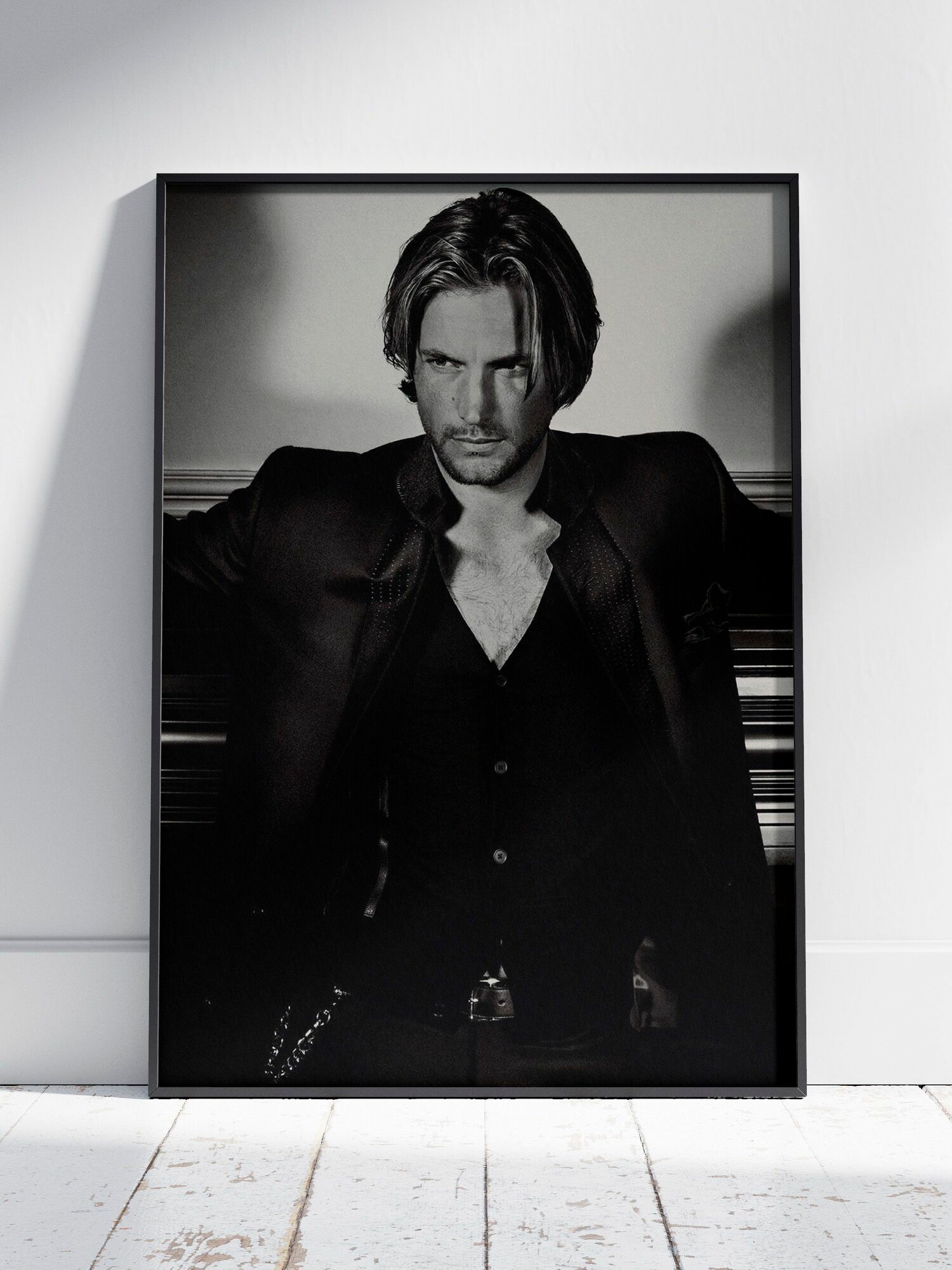 Плакат на стену для интерьера Габриэль Обри (Gabriel Aubry 4) - Постер по модели, бренду и моде формата A4 (21x30 см)