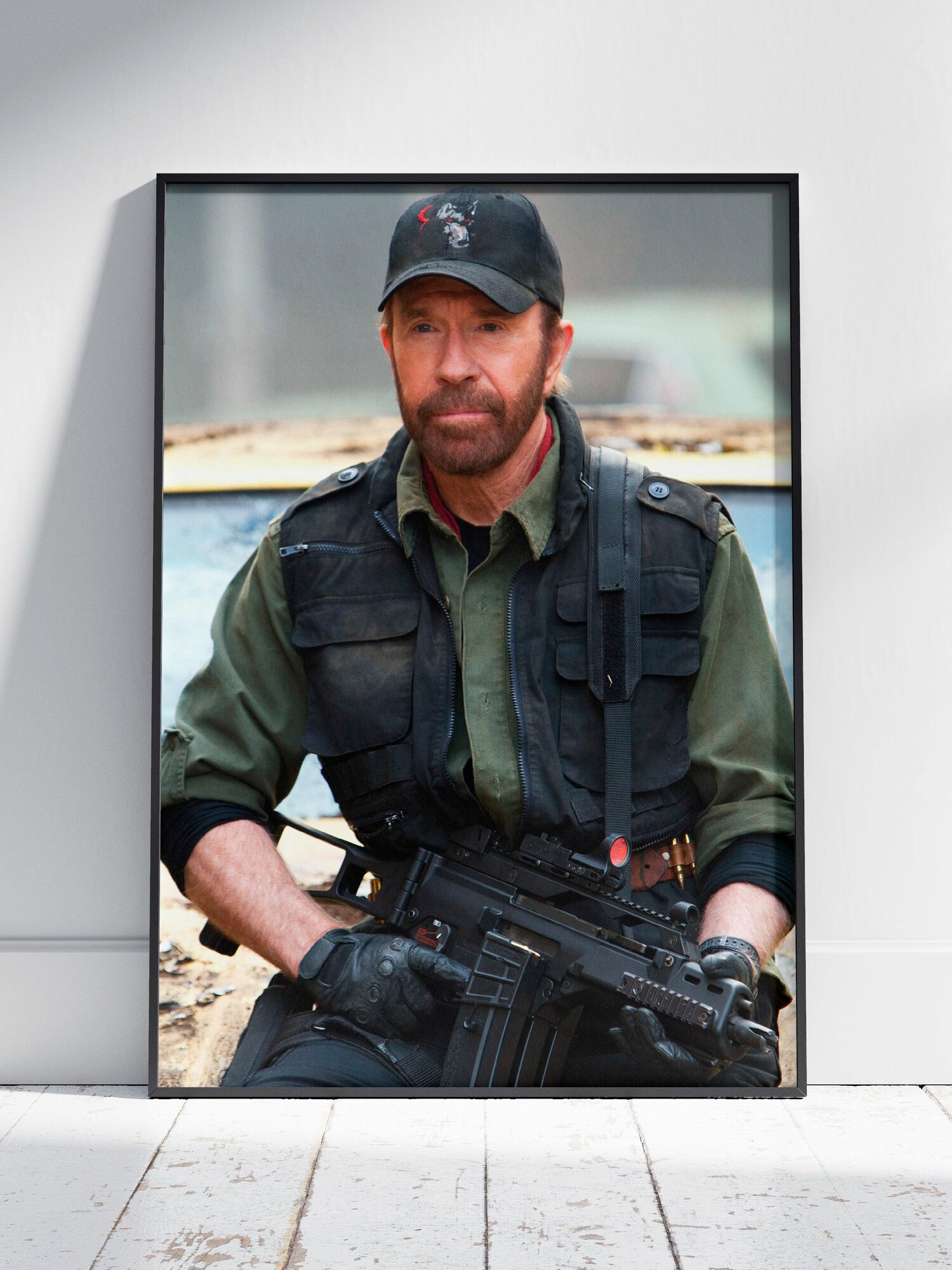 Плакат на стену для интерьера Чак Норрис (Chuck Norris 33) - Постер по актеру фильма, кино, сериала формата A4 (21x30 см)