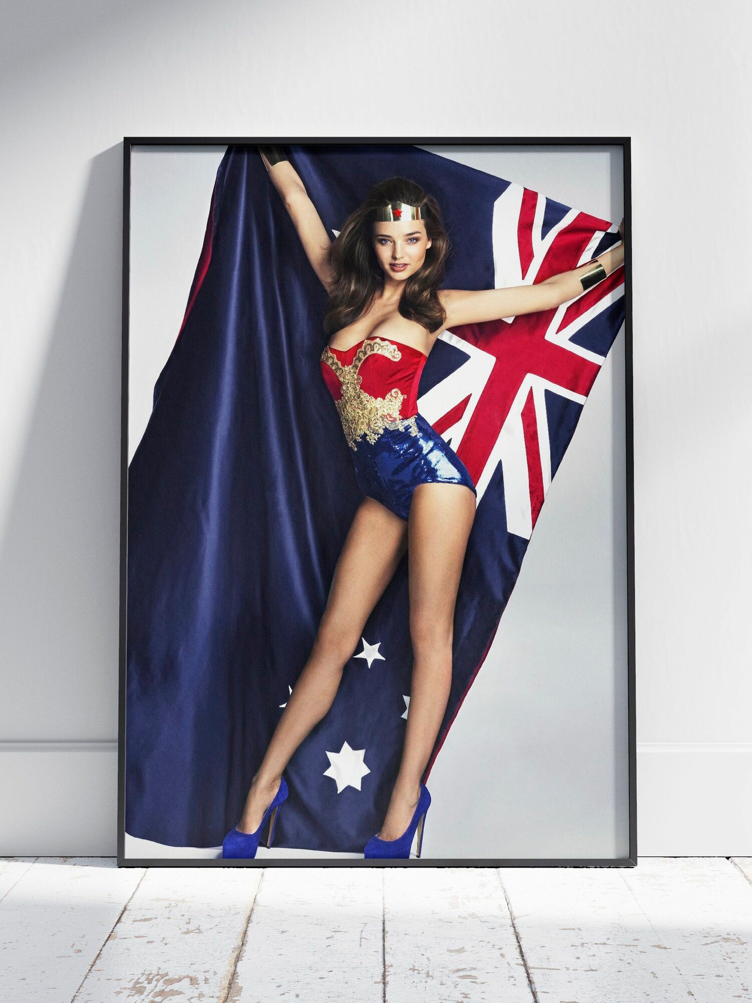 Плакат на стену для интерьера Миранда Керр (Miranda Kerr 3) - Постер по модели, бренду и моде формата A4 (21x30 см)