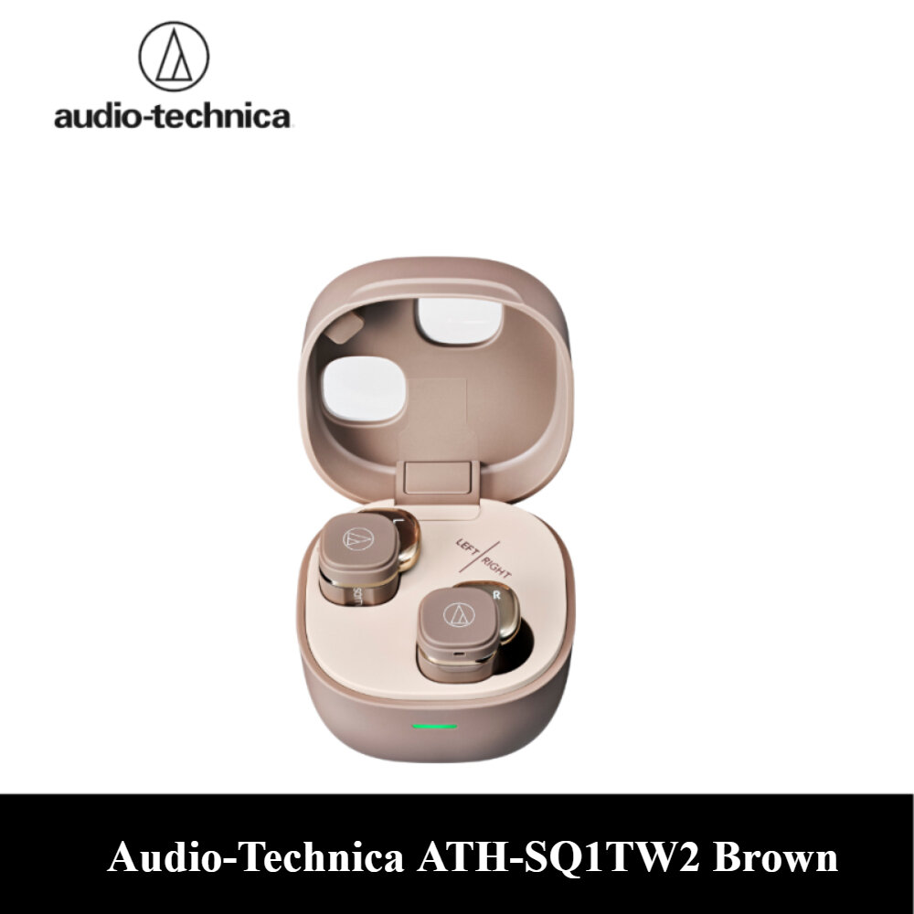 Audio-Technica ATH-SQ1TW2 Наушники Bluetooth 5.2 с сенсорным управлением и низкой задержкой