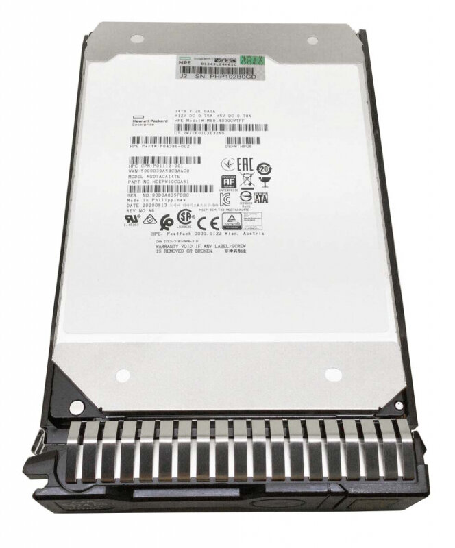 Жесткий диск HPE MB014000GWTFF 14Tb 7200 SATAIII 3,5" HDD