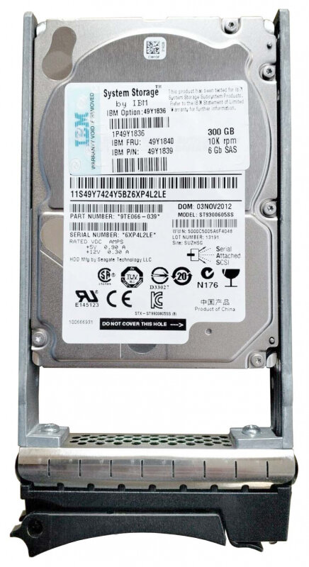 Жесткий диск IBM 00Y8858 300Gb SAS 2,5" HDD