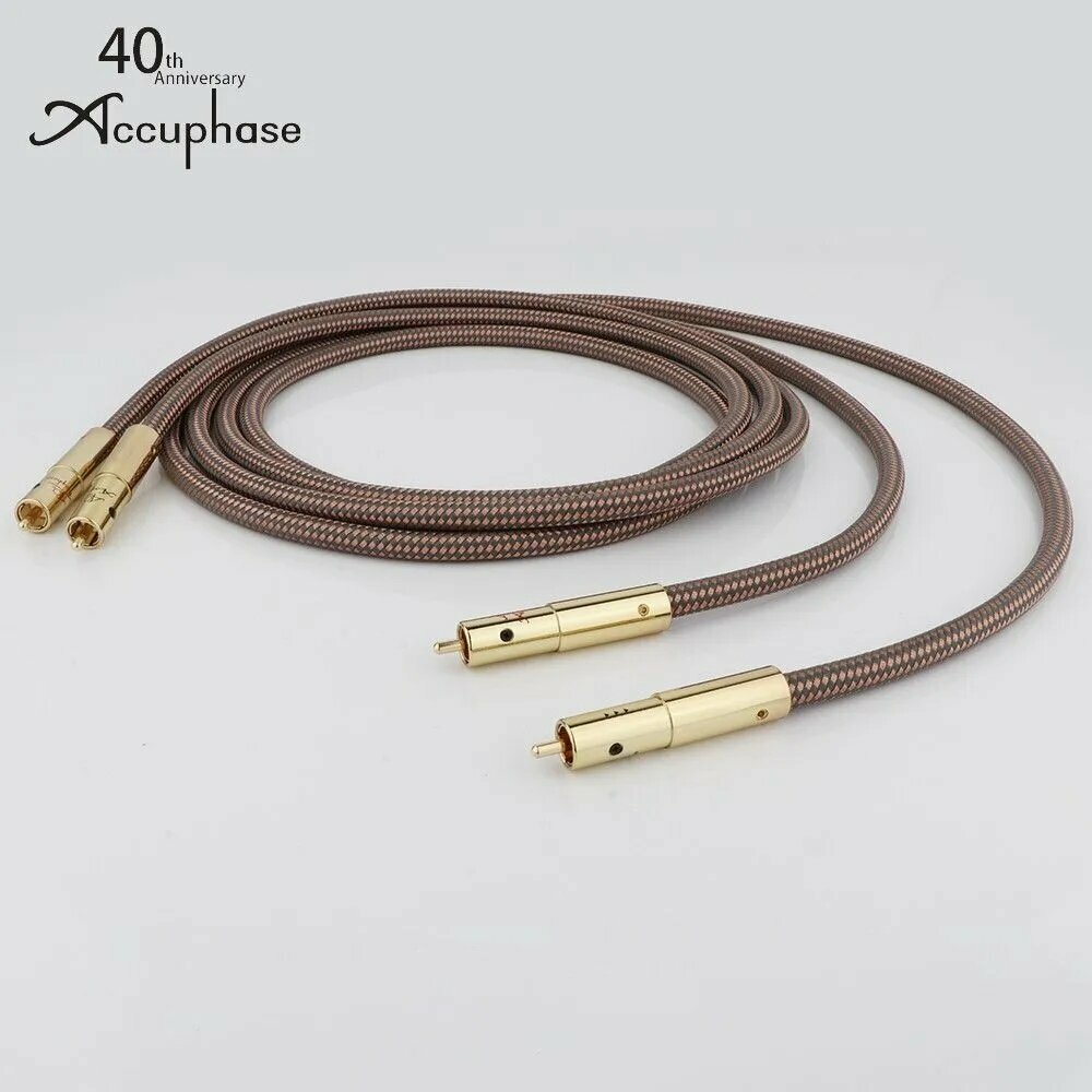 Accuphase Аудиокабель RCA/RCA, 2 м, золотой