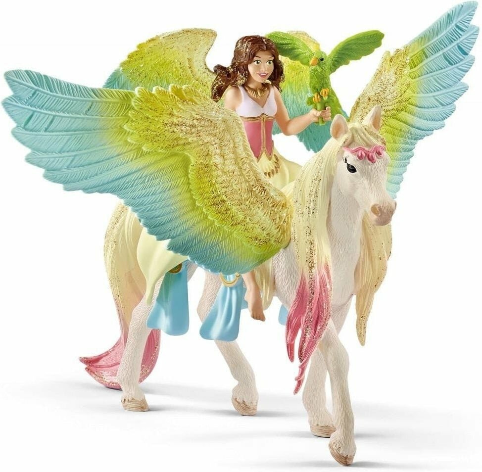 Schleich Bayala 70566 Сура и сверкающий поэтический пегас,15 см