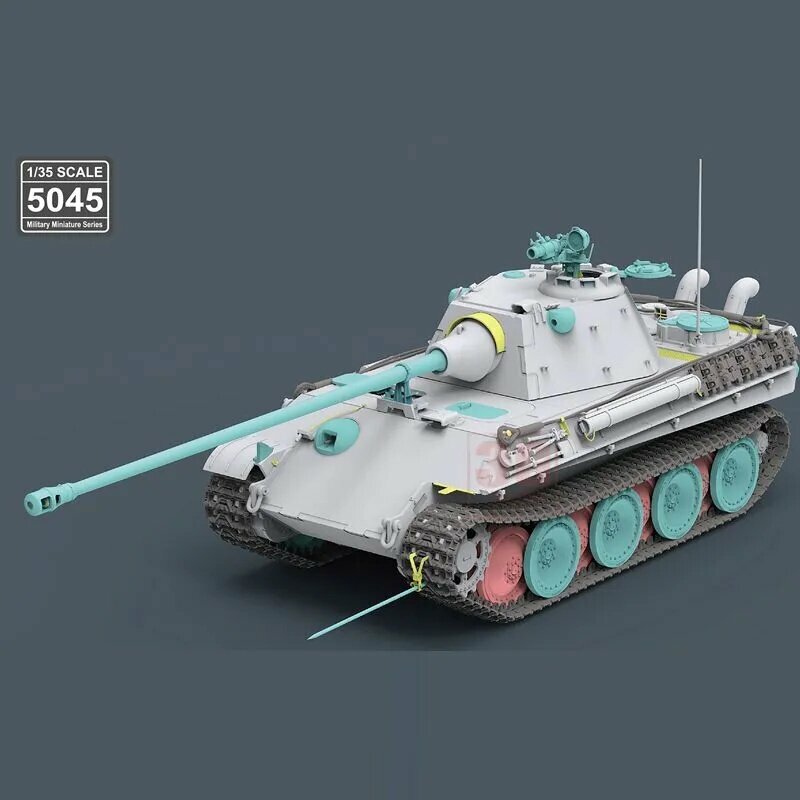 Сборная модель немецкого танка Второй мировой войны, масштаб 1:35, средний уровень сложности, бежевый — фото 1