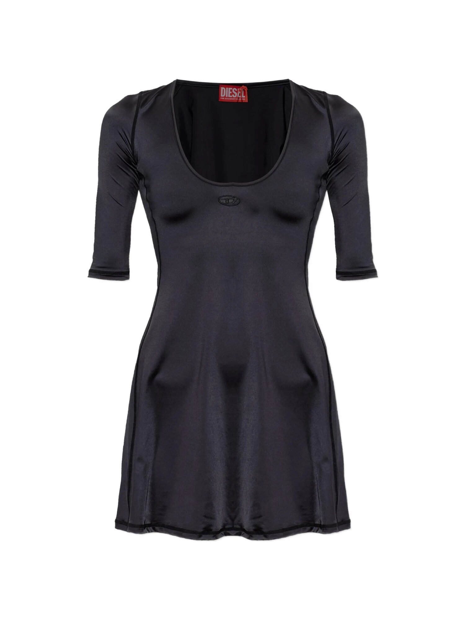 Платье D-Elphin logo-embroidered mini dress