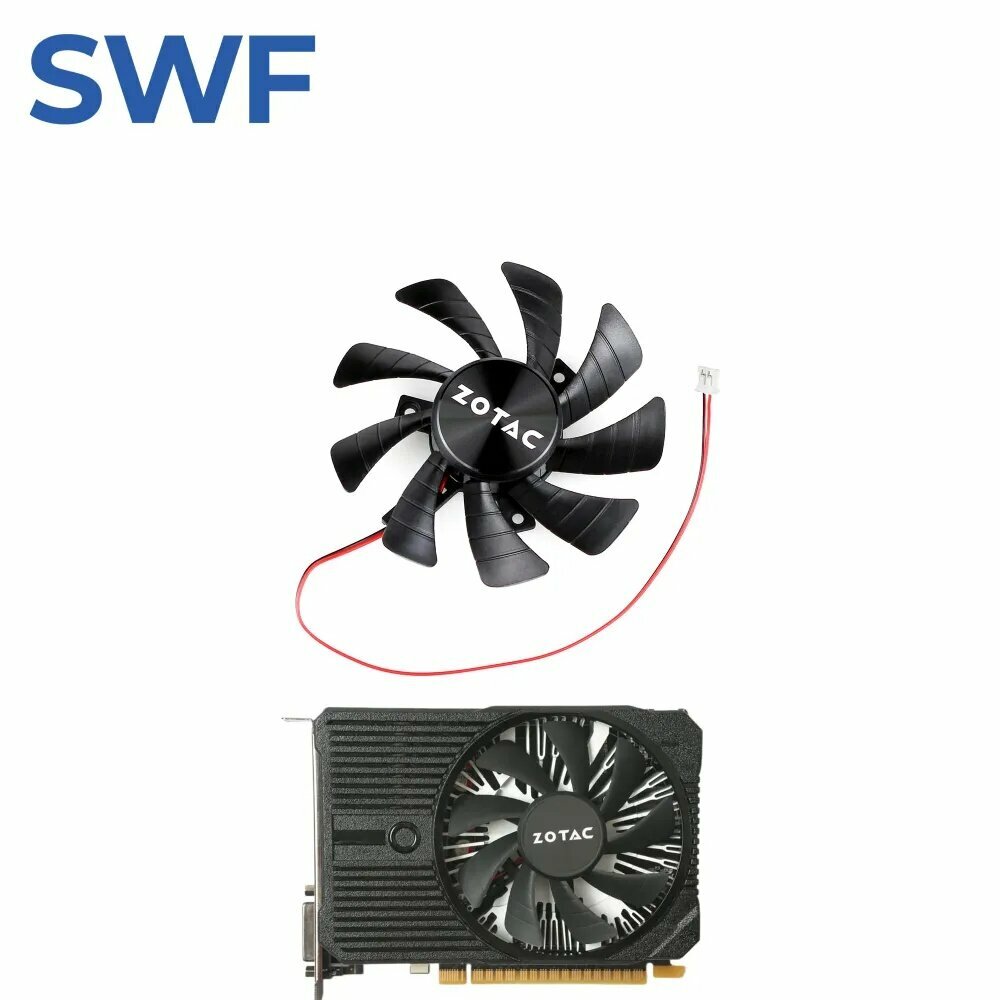 1 Вентилятор (кулер) 85мм GA92S2U Для видеокарты ZOTAC GTX 1050 1050Ti