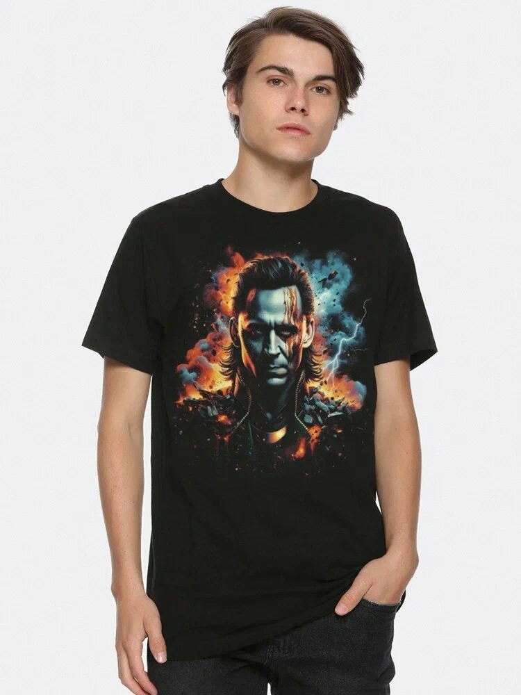 Футболка Локи / Loki / Мужская черная 2XL