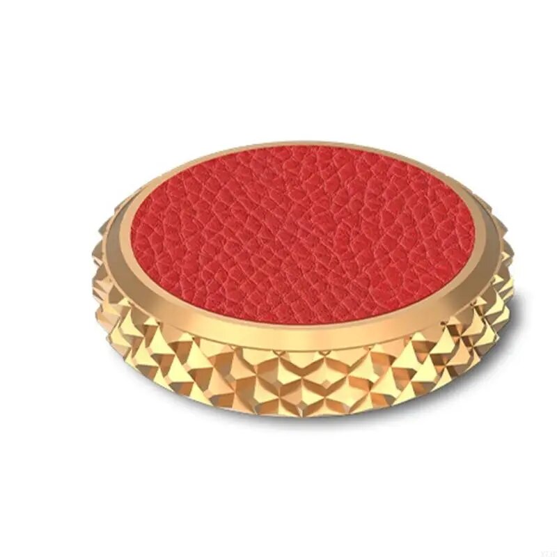 Кнопка затвора OOTDTY латунь и кожа red