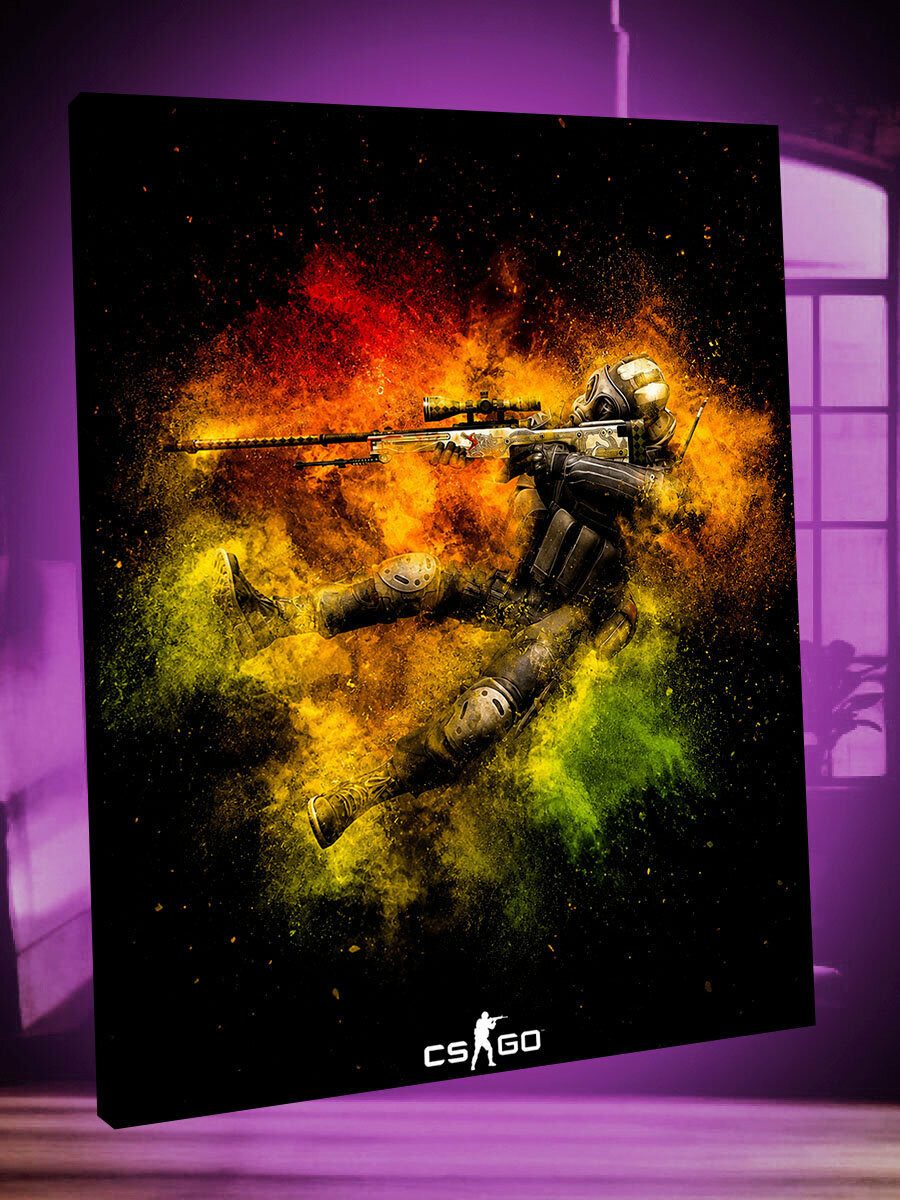 Интерьерная картина по мотивам Counter Strike