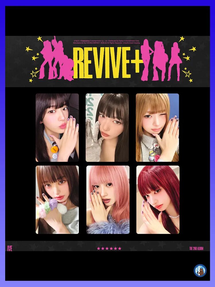 Звёздные карточки, IVE, REVIVE, сувенирные карточки