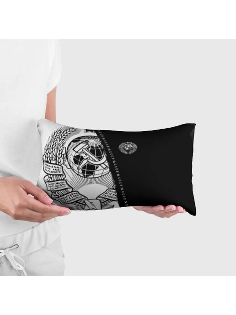 СССР white-black Подушка — фото 1