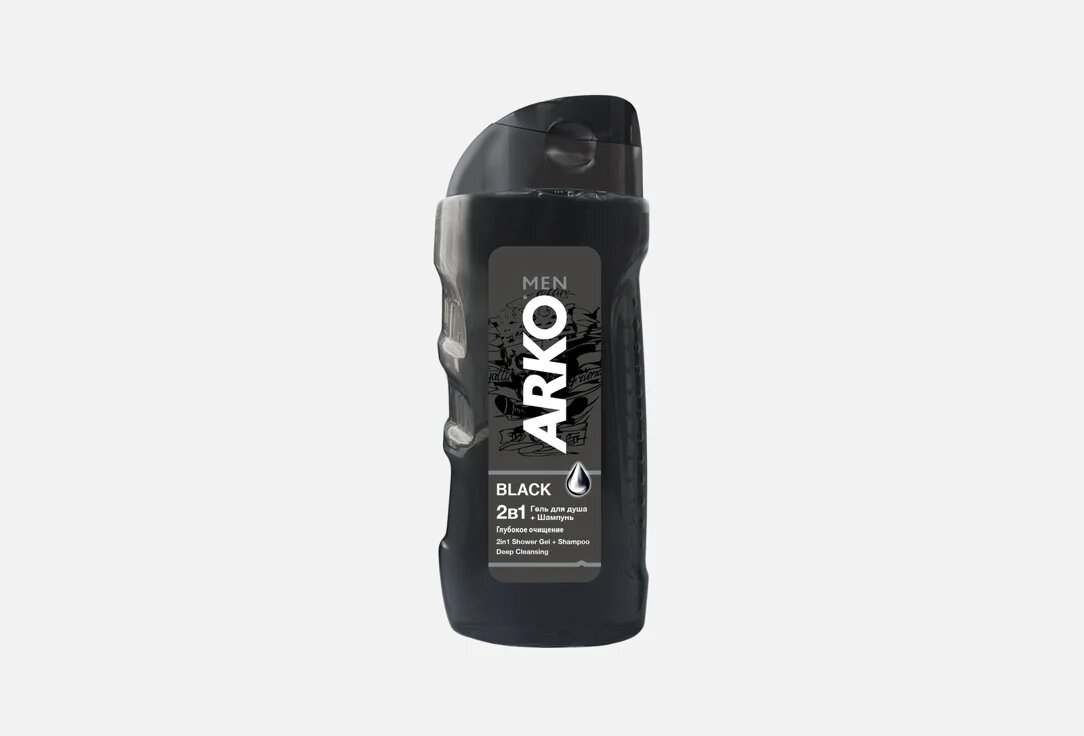 Arko 2IN1 men BLACK Шампунь-гель для душа 260мл