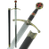 Макет меча Art Gladius "Крестоносцы", сталь, замак, ножны, 3200 гр